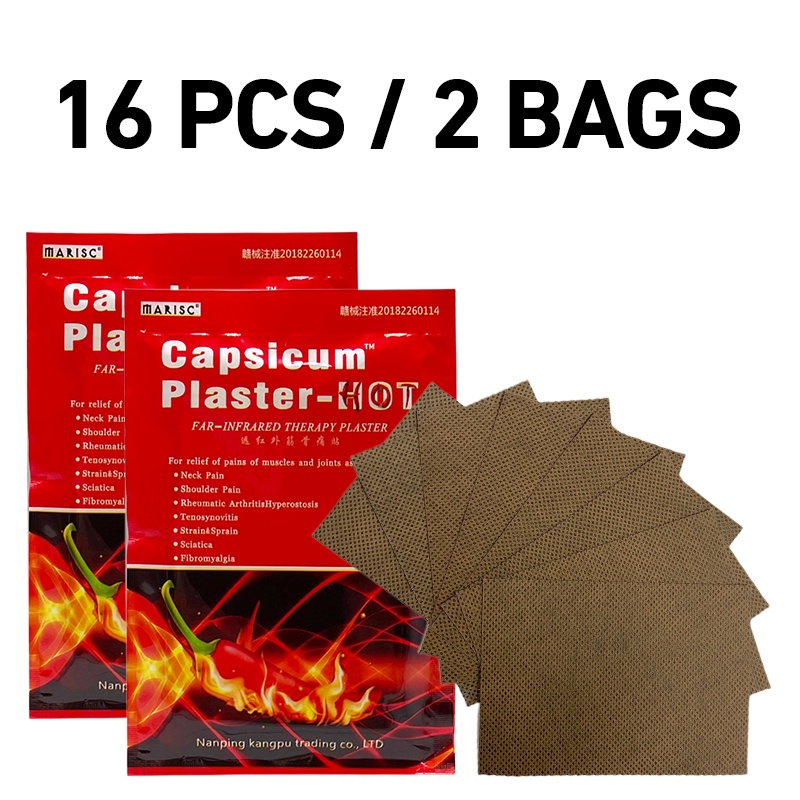 Original 16PCS Pain Relieve Patch Chinese Medical Capsicum Plaster for ...