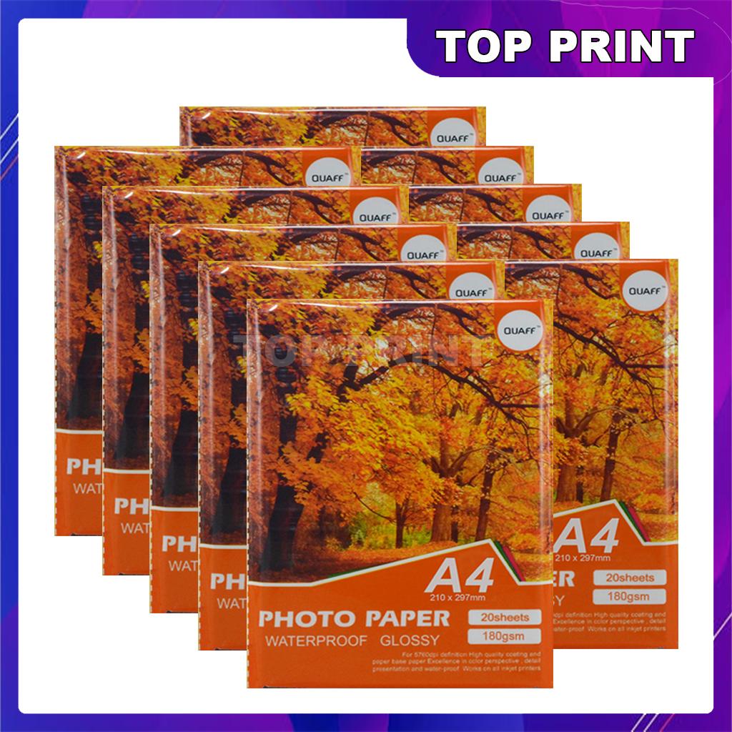 10packs Quaff Glossy Photo Paper Tree Type A4 115gsm | Lazada PH