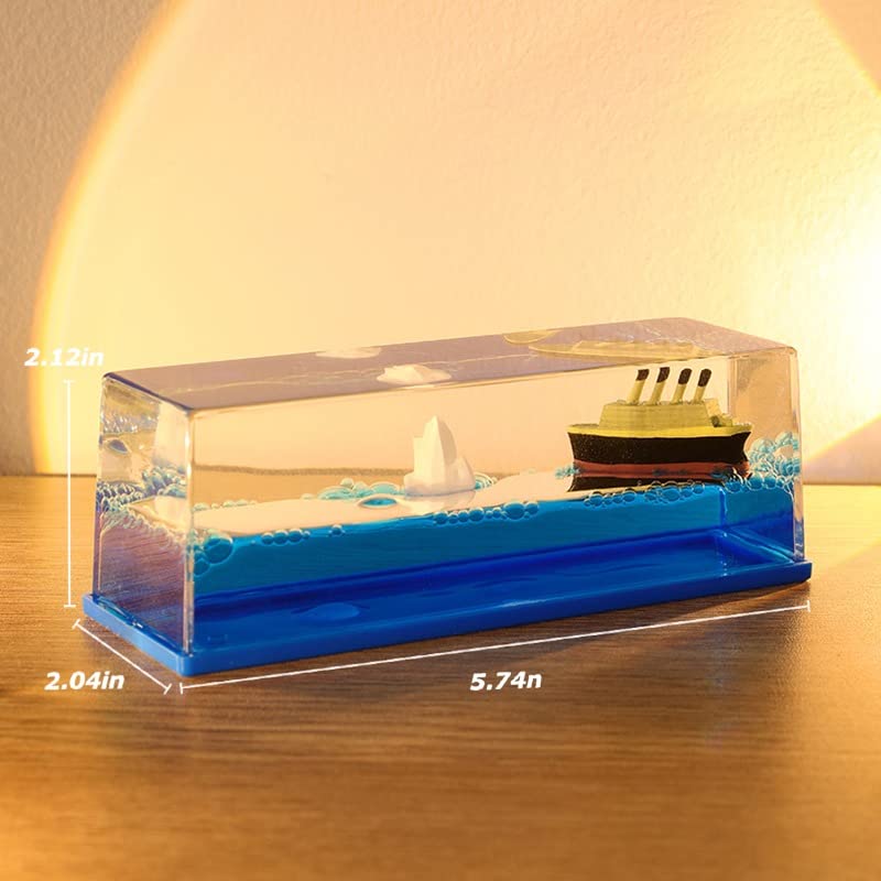 Unsinkable Ship Wavey Ship Desk Home Decor Gift Office Floating Fun ...