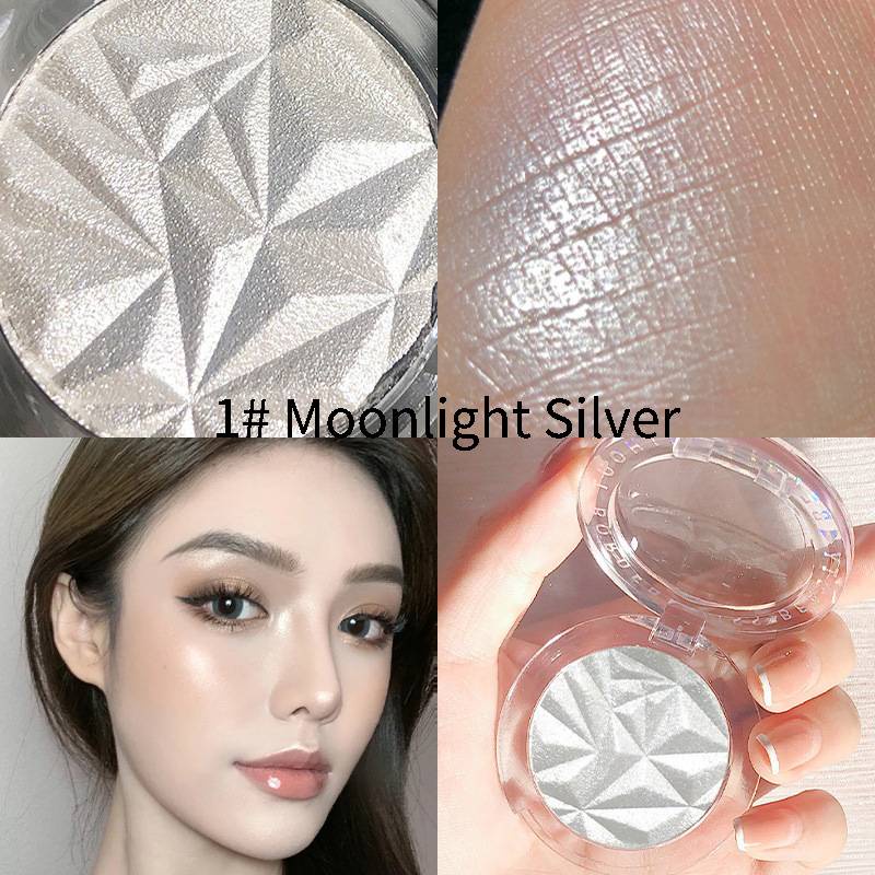 1 Box Diamond Highlighter All-in-one Disc Face Brightening Glitter Fine ...