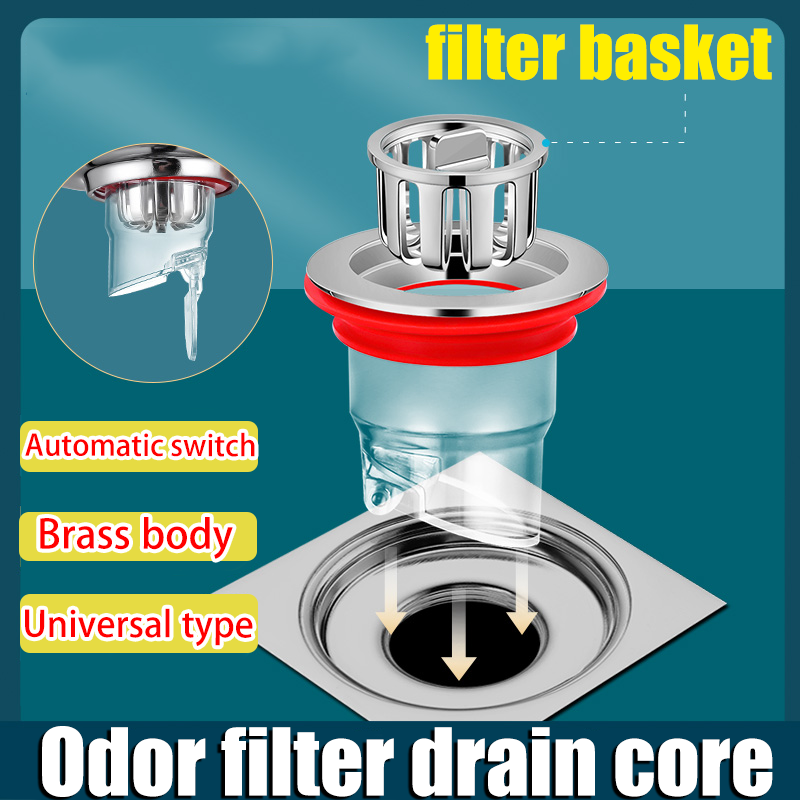 ABS magnetic floor drain core universal insect and odor resistant inner ...