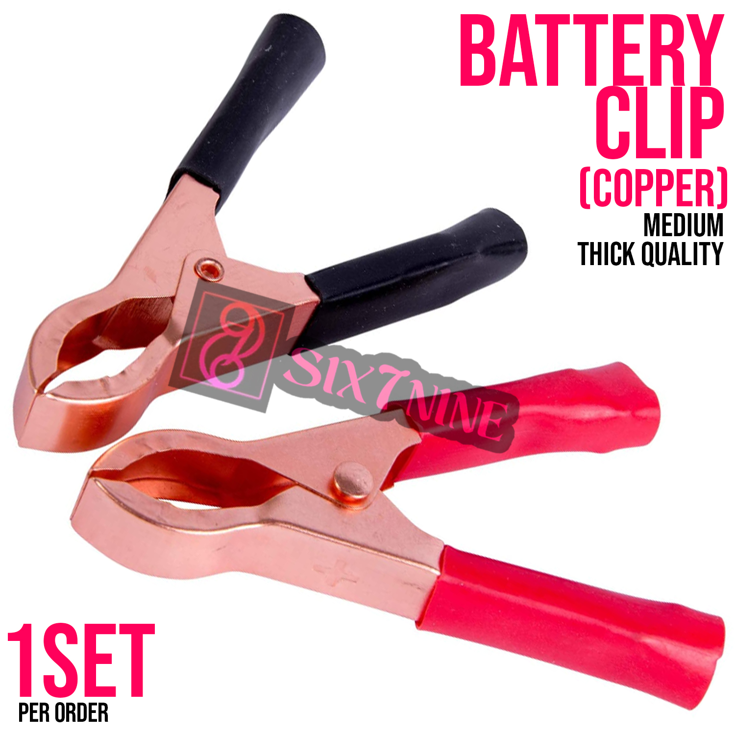 Copper Clad Insulated Medium Battery Clip/Clamp (PER SET) | Lazada PH