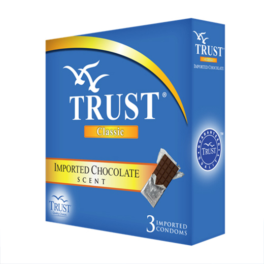 Secret Corner Trust Condoms Classic Imported Chocolate Scent (1 Box x 3 ...