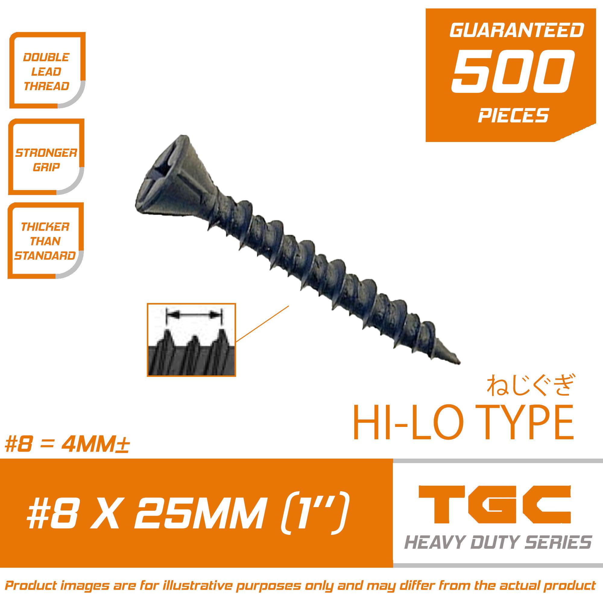 500 PCS Black Screw 1 inch ( 25 mm ) for wood Gypsum Screw Drywall ...