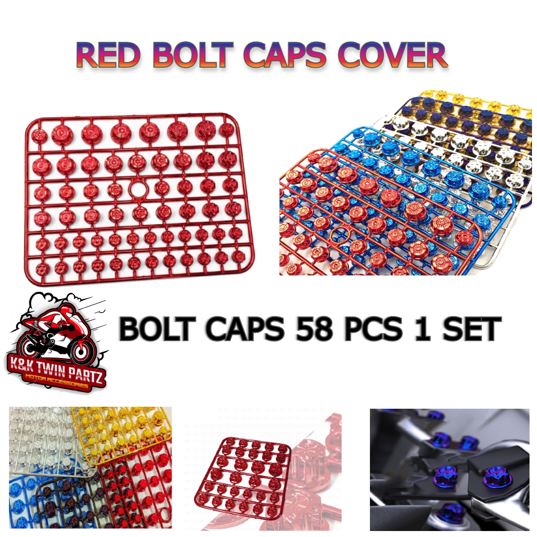SUSUKI SMASH 115 | RED BOLT CAPS 58 PCS | COD | Lazada PH