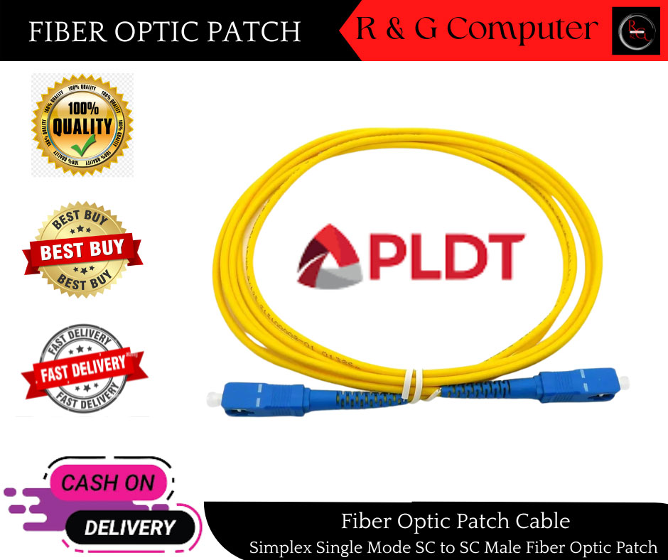High-Quality Fiber Optic Patch Cable | Ideal for PLDT FIBER MODEM ...