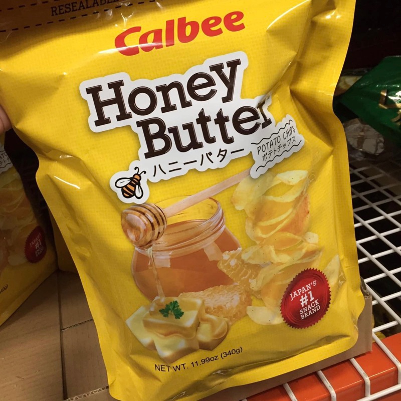 PACK OF 6 - Calbee Honey Butter Potato Chips 22g Japanese snack food ...