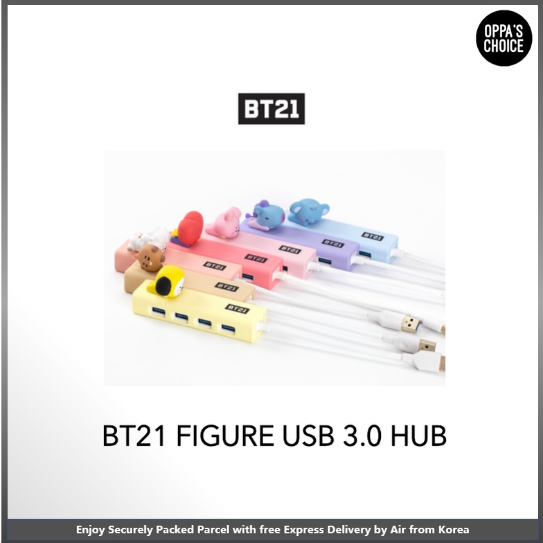 🇰🇷 [LINE FRIENDS X BT21] FIGURE USB 3.0 HUB | Lazada PH