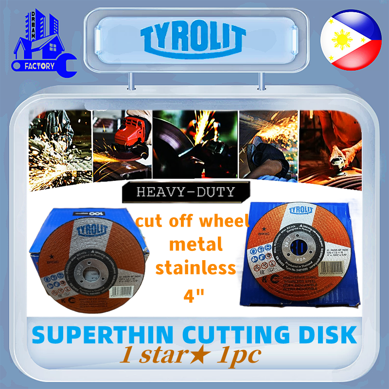 Tyrolit Cutting Disc 4" Super Thin Cut Off Metal Stainless Basic ...