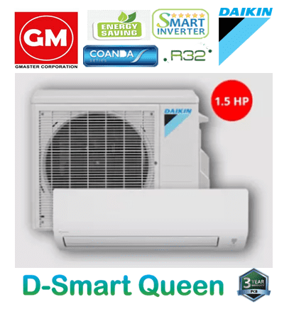 FTKC35TVM / RKC35TVM DAIKIN 1.5HP D-Smart Queen Wall Mounted Split Type ...