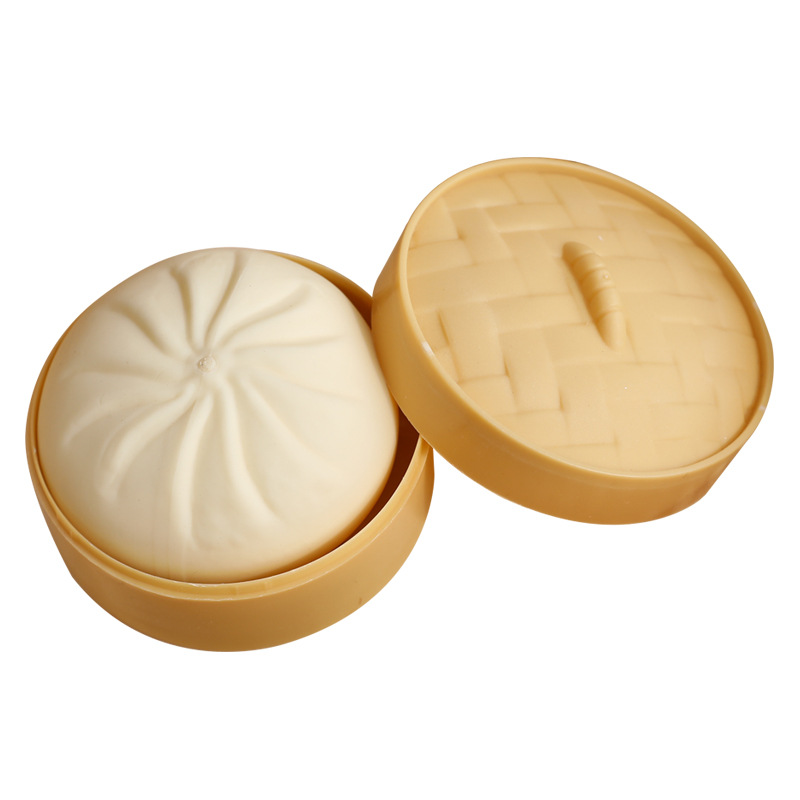 Grace Dumpling Squishy Fidget Toy, Dumpling Stress Ball Steamed Stuffed ...