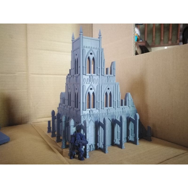 Warhammer Gothic Basilica Warhammer Ruins and Terrain 28mm 3d printed ...