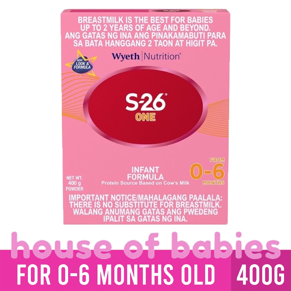 S-26 ONE 400g 0-6 Months Old Infant Formula | Lazada PH