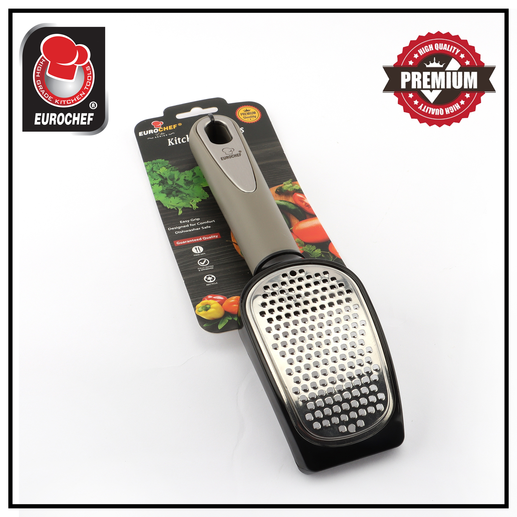 Eurochef Heavy Duty Stainless Steel Grater NT10 Cheese Grater Fruit ...