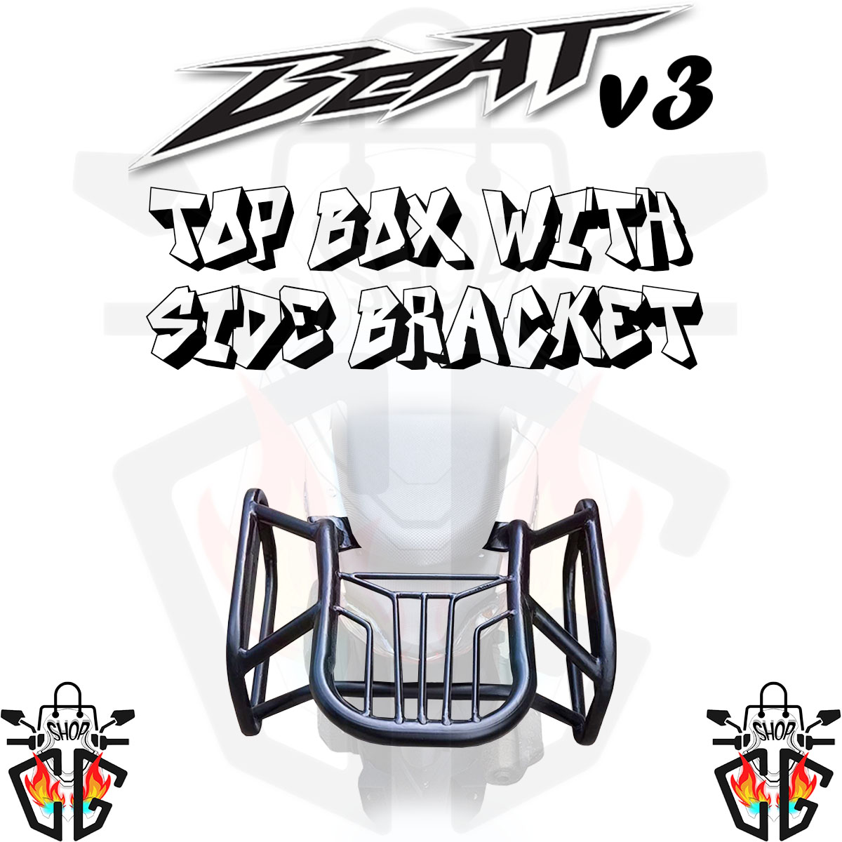 HONDA BEAT v3 - Top Box with Side Bracket Heavy Duty COD | Lazada PH