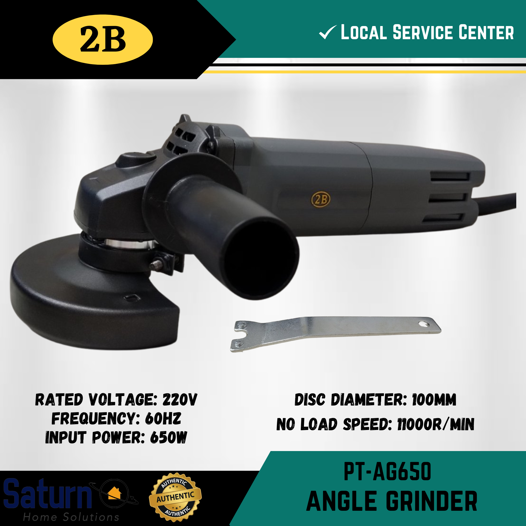 ALL NEW 2B Angle Grinder PT-AG650 10mm Heavy Duty | Lazada PH