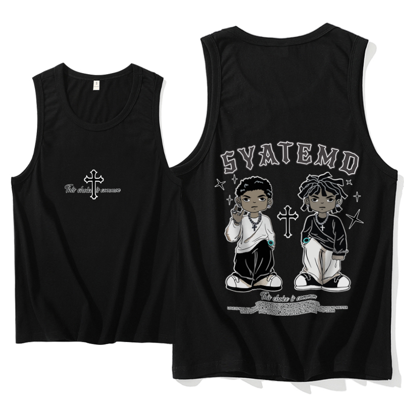 Oversized Sando Men's and Women's Universal Style American Anime Hip ...