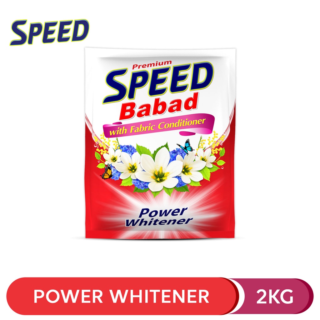 SPEED Babad Fabric Conditioner With Power Whitener Detergent Powder ...