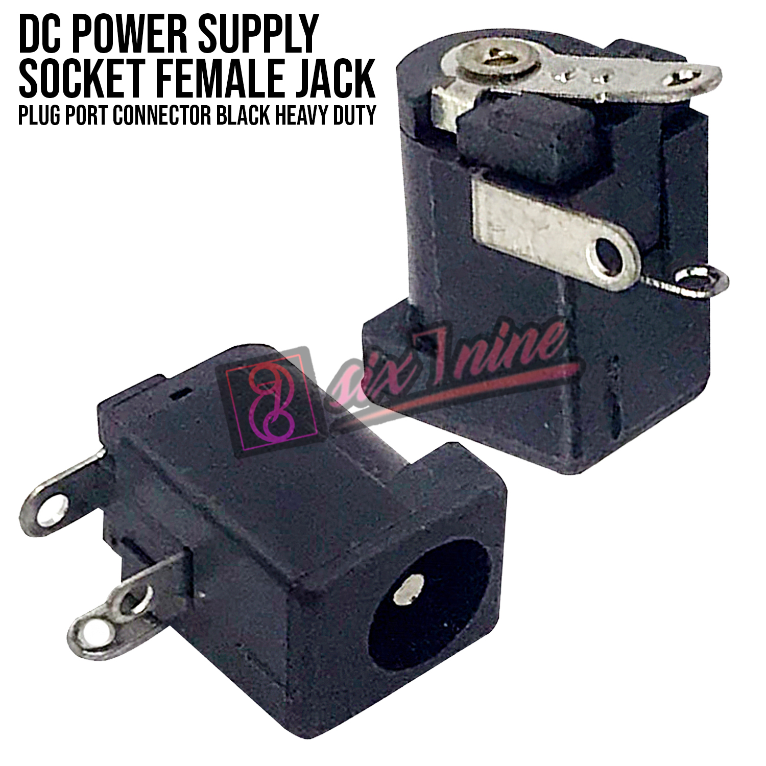 DC Power Supply Socket Female Jack Plug Port Connector Black | Lazada PH