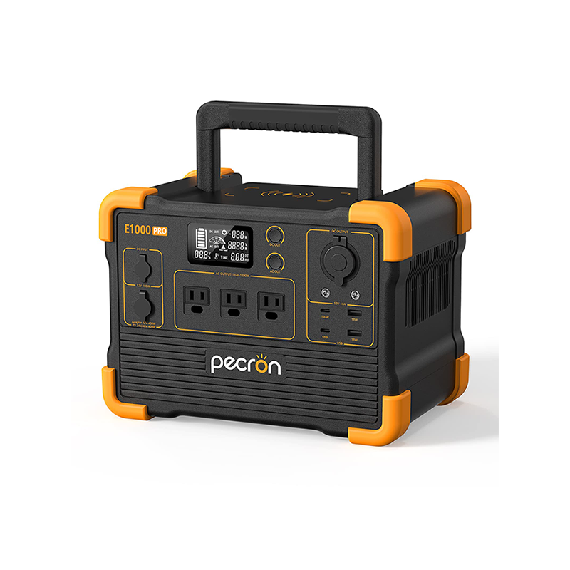 Pecron E1000PRO 1000Wh/1200W Portable Power Station Solar Generator for ...