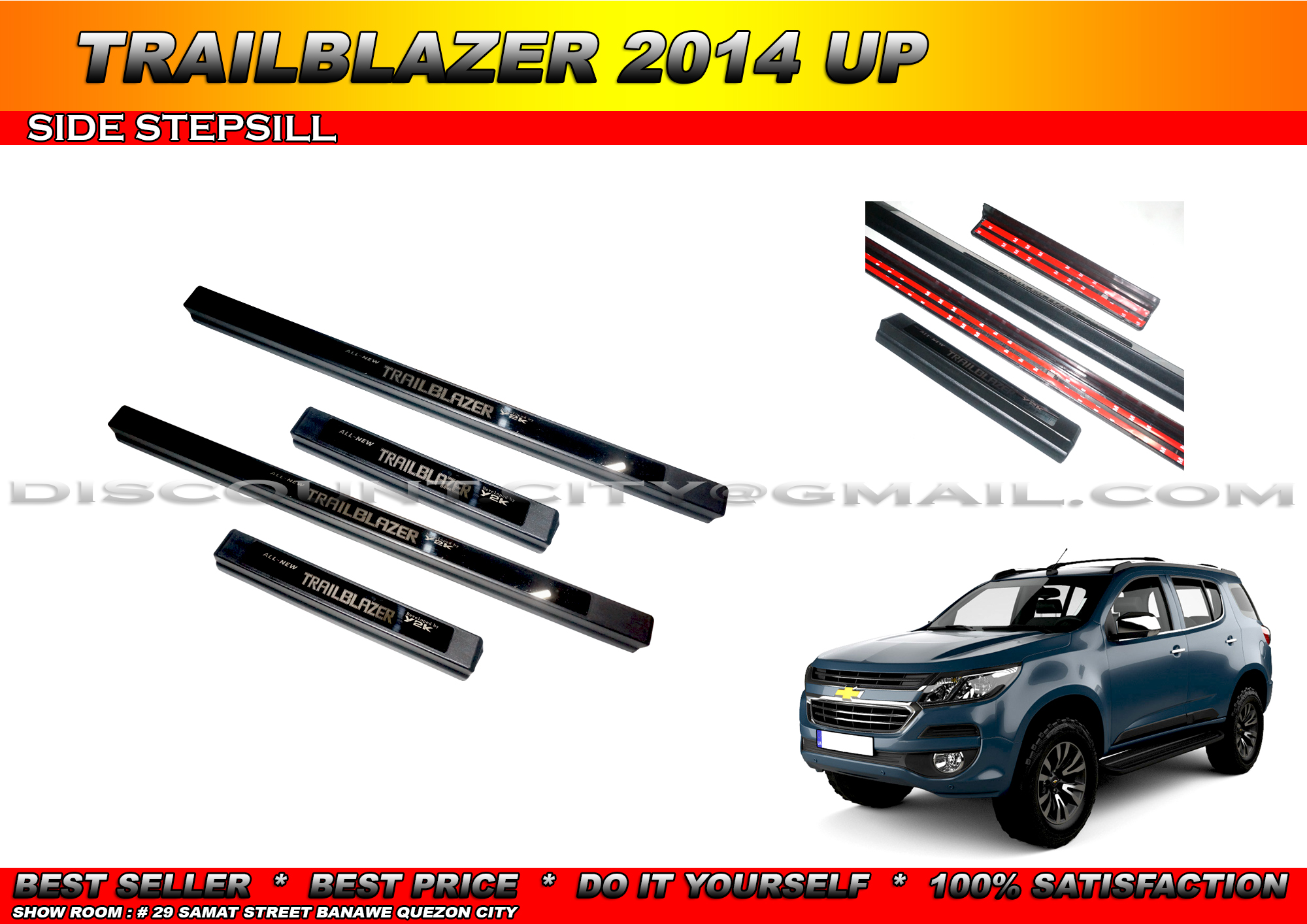 DOOR SIDE STEP SILL / STEPSILL / SCUFF PLATE 3D TYPE FOR CHEVROLET ...