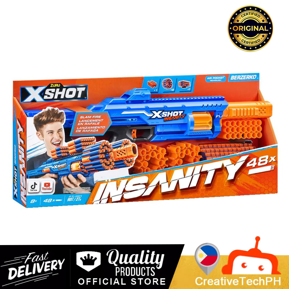 X-SHOT Insanity Berzerko Dart Blaster | Lazada PH