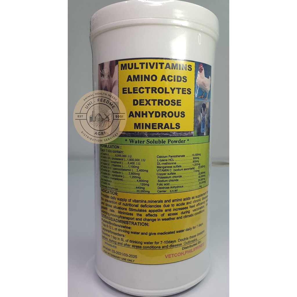Factory direct sales VETCOH MVAAE MULTIVITAMINS + AMINO ACIDS ...