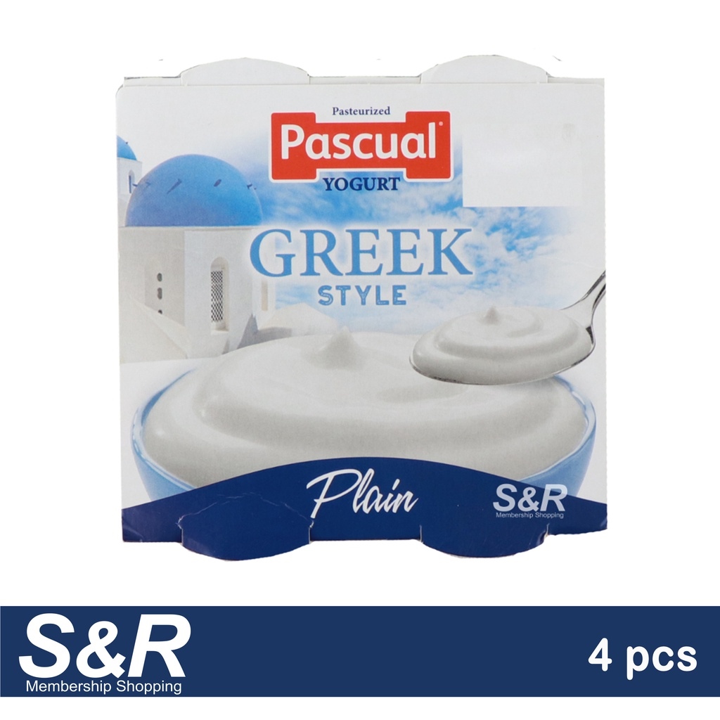 Pascual Greek Style Plain Yogurt 4pcs | Lazada PH