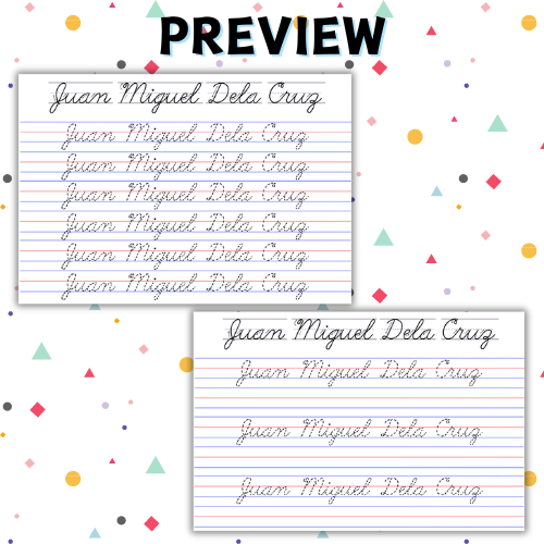 All in One CURSIVE WRITING Personalized with NAME TRACING ...