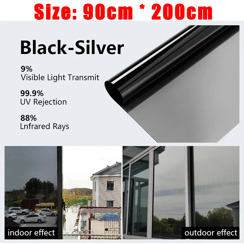 【Blocks 99% of UV rays】One Way Mirror Window Film Daytime Privacy, Sun ...