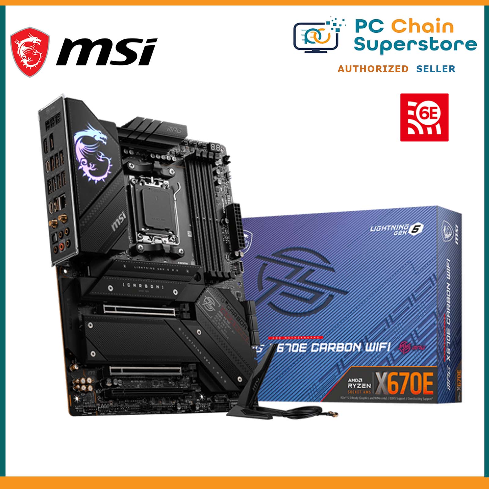 MSI MPG X670E Carbon WIFI DDR5 ATX X670 AM5 Gaming Motherboard | Lazada PH