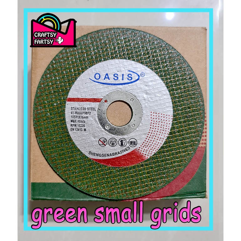 (PER BOX GREEN) Oasis Cutting Disc Superthin Green Small Grids | Lazada PH