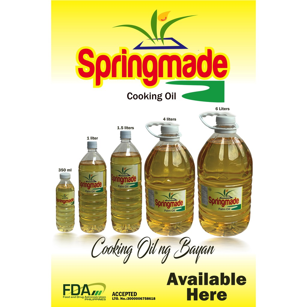 Springmade cooking Palm Oil | Pure Palm Oil | CLEAN | SEALED- 4L Pure ...