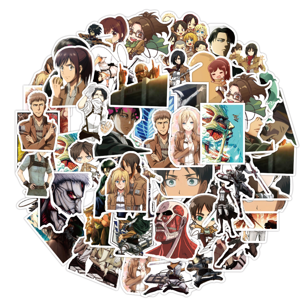 50pcs Set Anime Sticker Waterproof Cellphone Laptop Stickers Set One ...