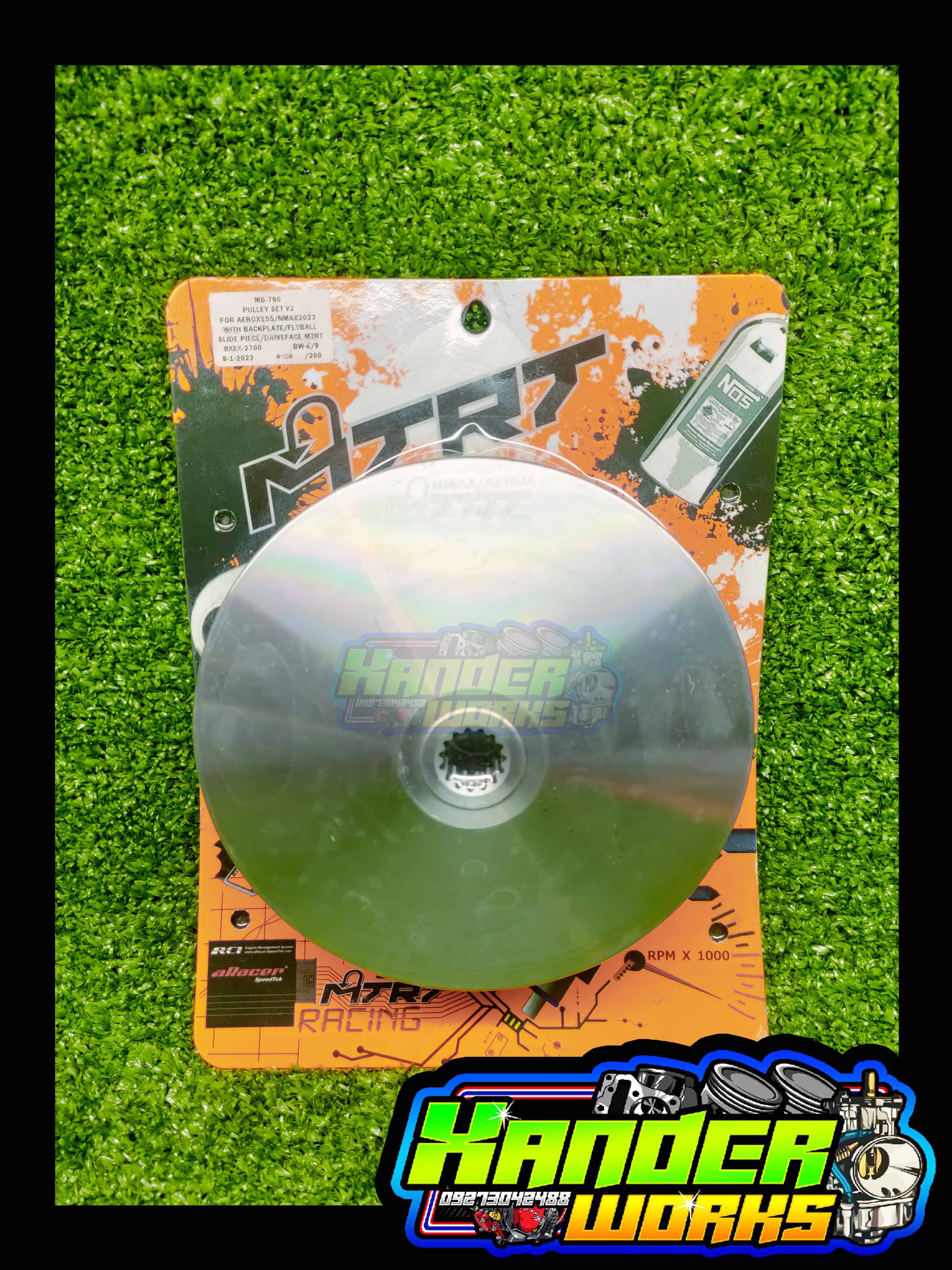 MTRT BRAND YAMAHA AEROX 155 COMPLETE PULLEY SET WITH FREE FLYBALL ...
