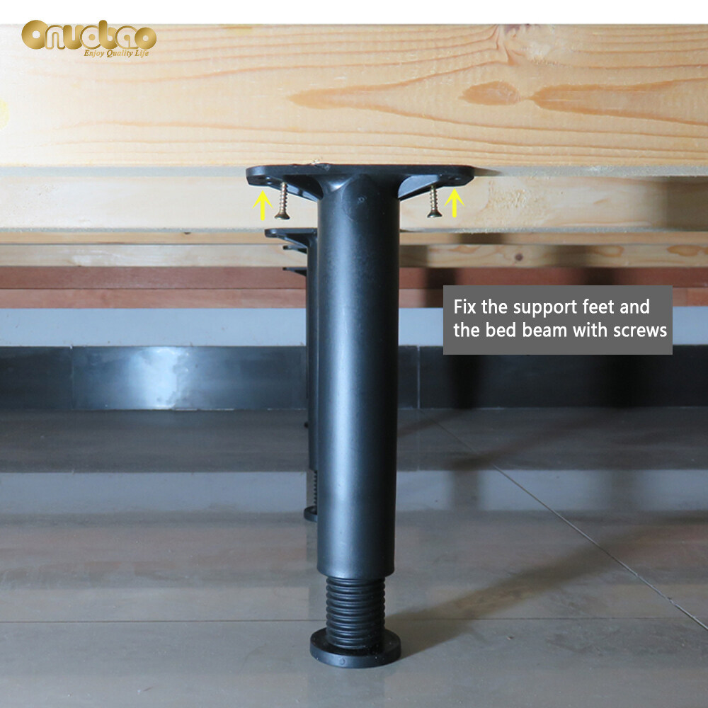 Adjustable Bed Beam Support Foot T-Shaped Retractable Bearing Bracket ...