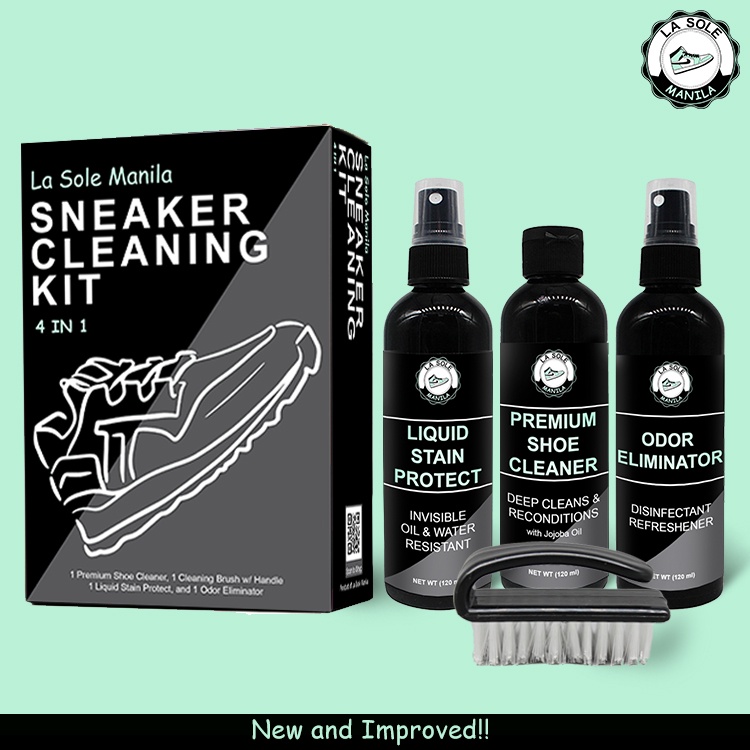 LaSoleManila Sneaker Cleaning Kit (4 in 1) Sneaker Deodorizer with Oil ...