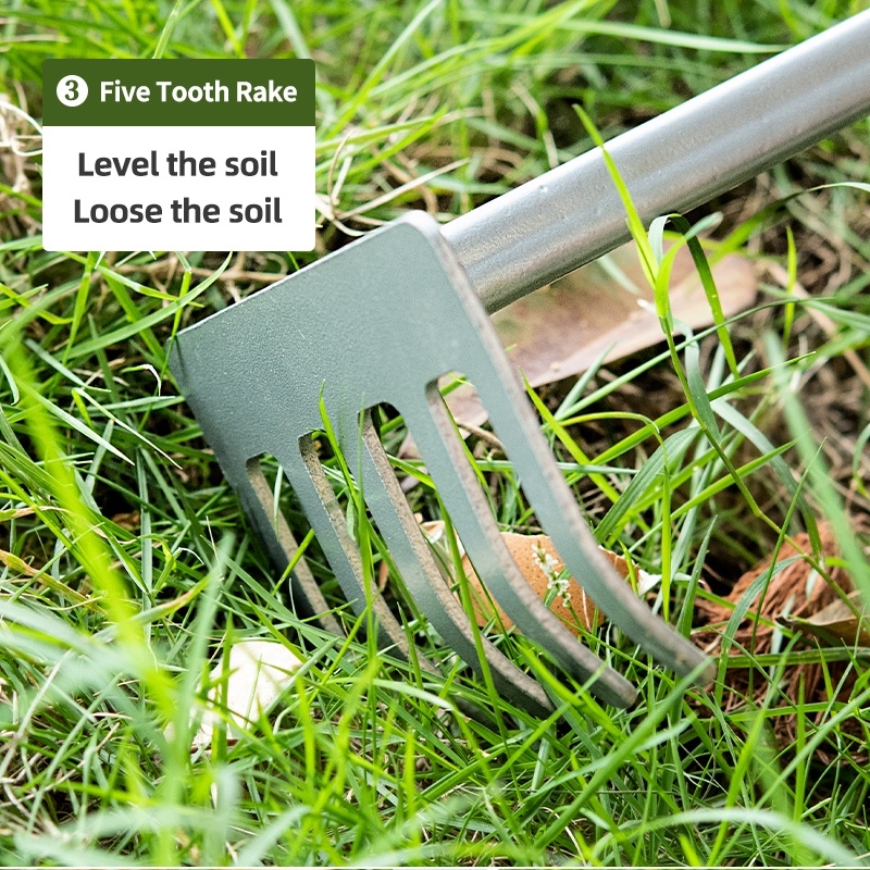 Steel Hardened Hollow Hoe Weeding For Farm Garden Tools Handheld Rake ...