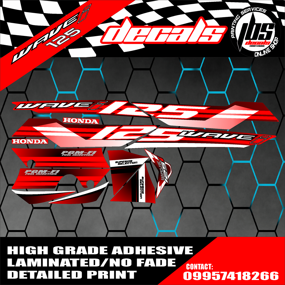 WAVE I 125 DECALS | Lazada PH