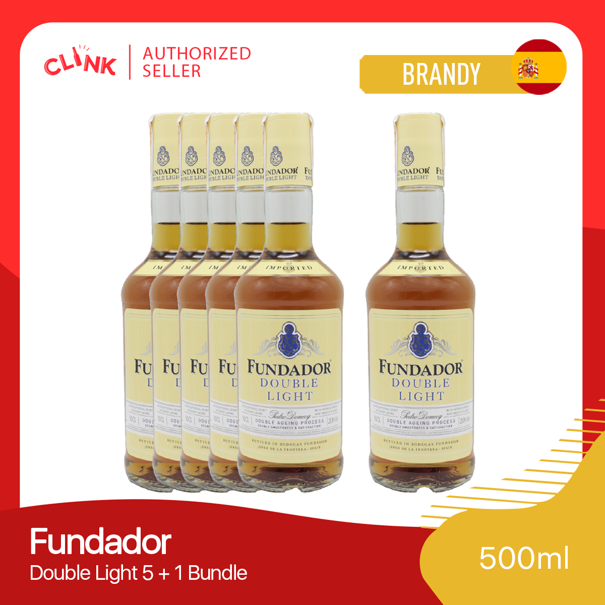 Fundador Double Light 500ml 5 + 1 Bundle | Lazada PH