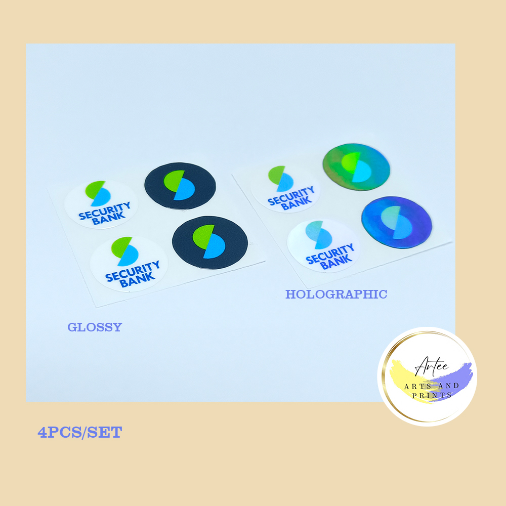 BANK LOGO CVV STICKER FOR BANK CREDIT/DEBIT CARD (4PCS PER SET) | Lazada PH