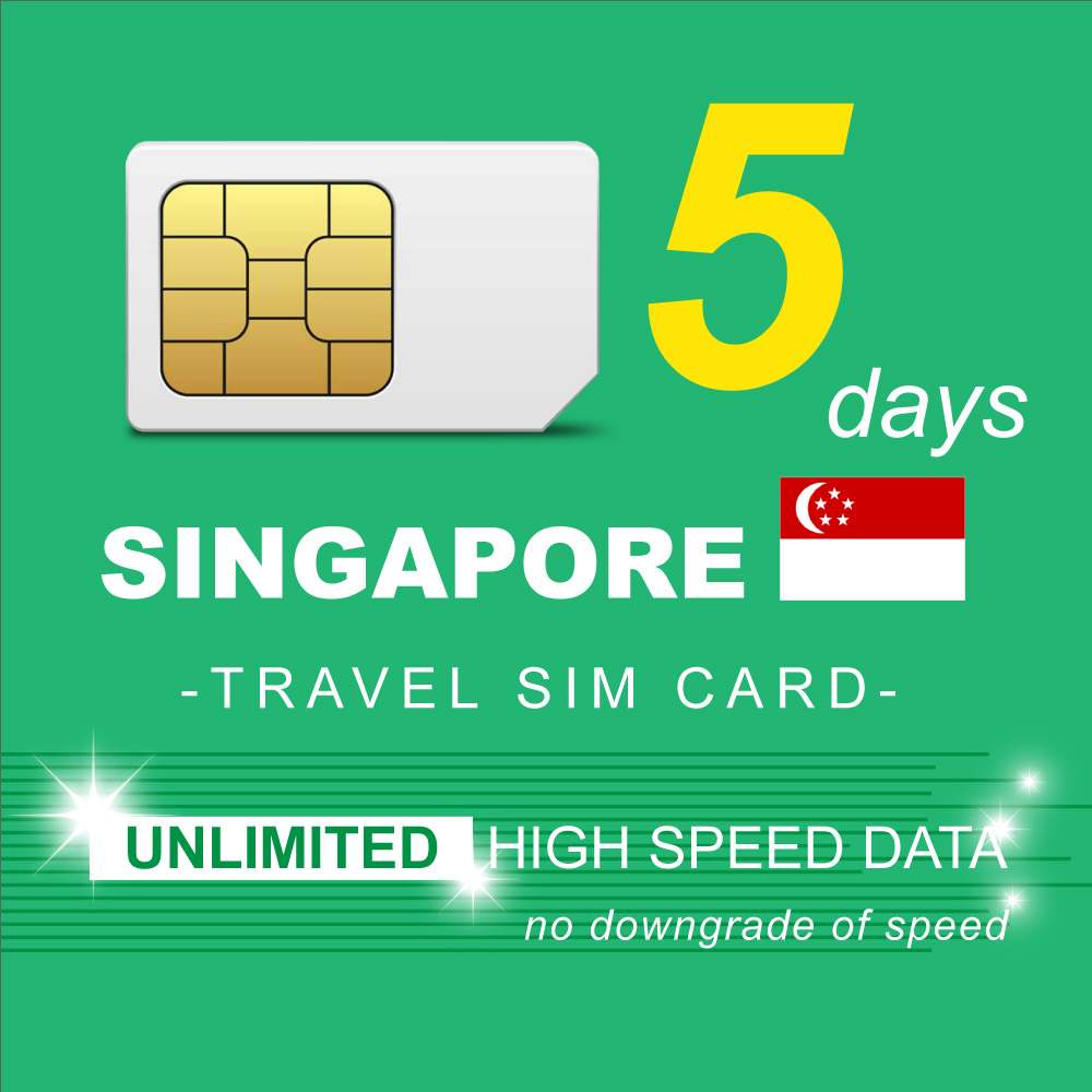 SINGAPORE Travel Sim Card 3~8 Days【UNLIMITED/day】 | Lazada PH