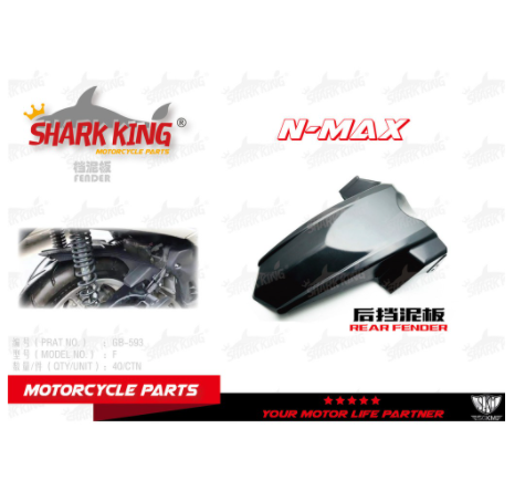 Motorcycle Rear Fender Mudguard Hugger Splash Guard for YAMAHA NMAX 155 ...
