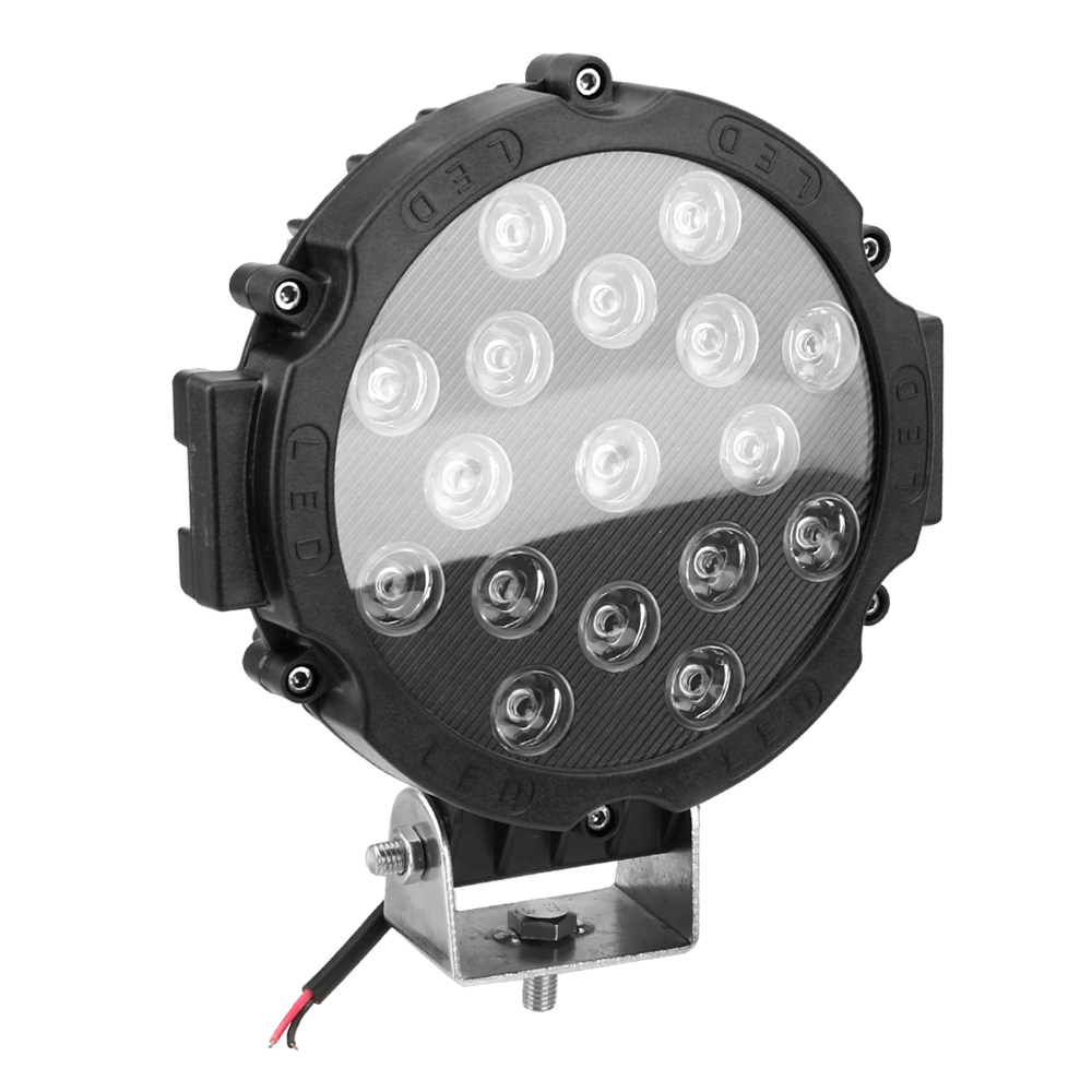 Car-styling Spot Beam 51W LED Work Light 7 inch Round LED Light Bar For ...