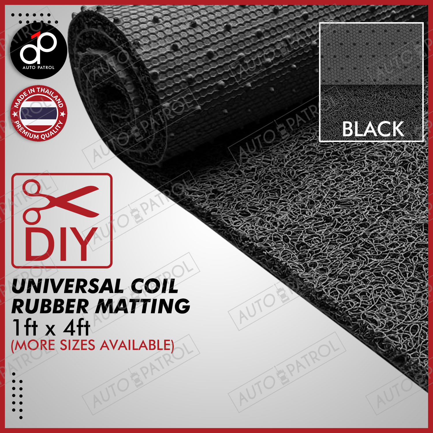 Soft Rubber Matting Loop Spaghetti Matting 1f x 4ft (PER ORDER) custom ...