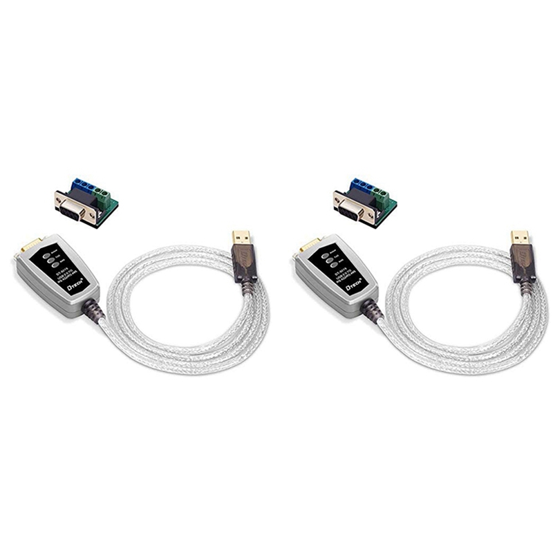 2X DTech USB to RS422 RS485 Serial Port Adapter Cable with FTDI Chipset ...