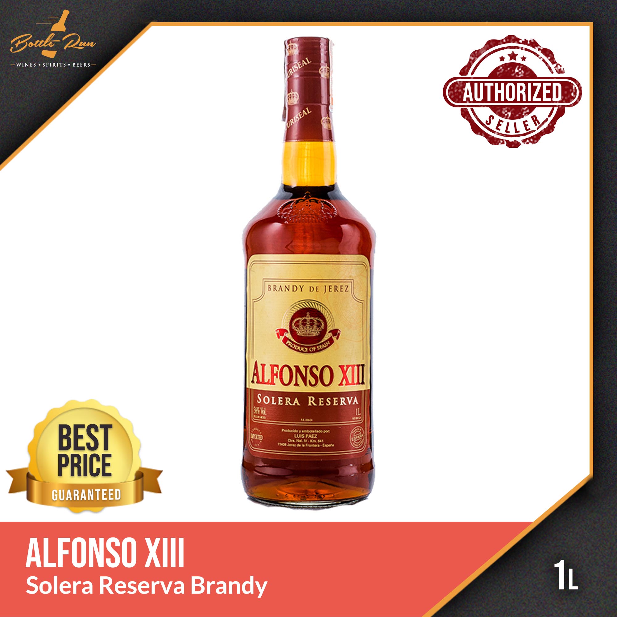 Alfonso XIII Solera Reserva Brandy 1L | Lazada PH