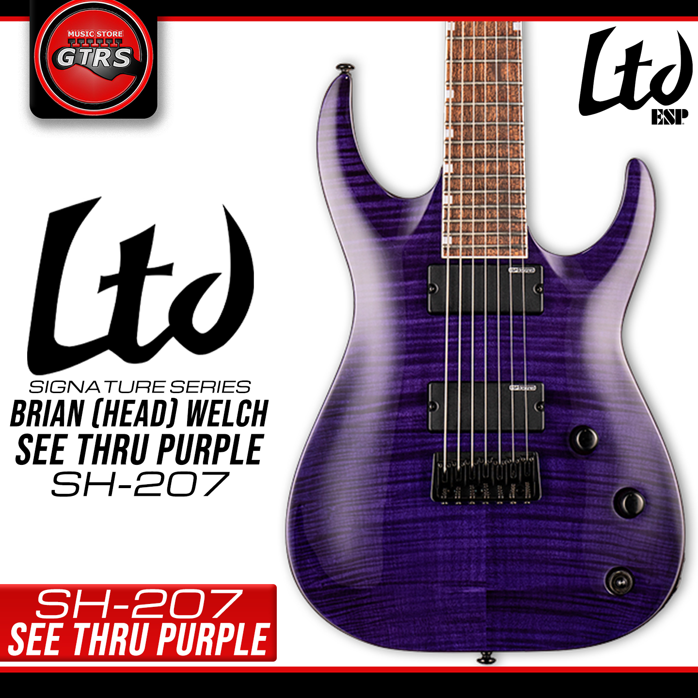 LTD by ESP Guitars Signature Series - SH-207 Brian Welch 7-Strings ...