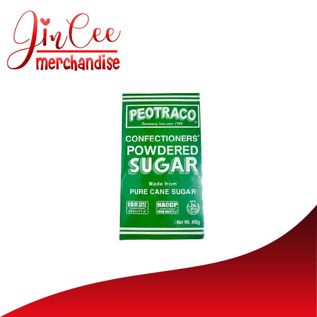 Peotraco Confectioner's Powdered Sugar 450grams (Icing Sugar) | Lazada PH