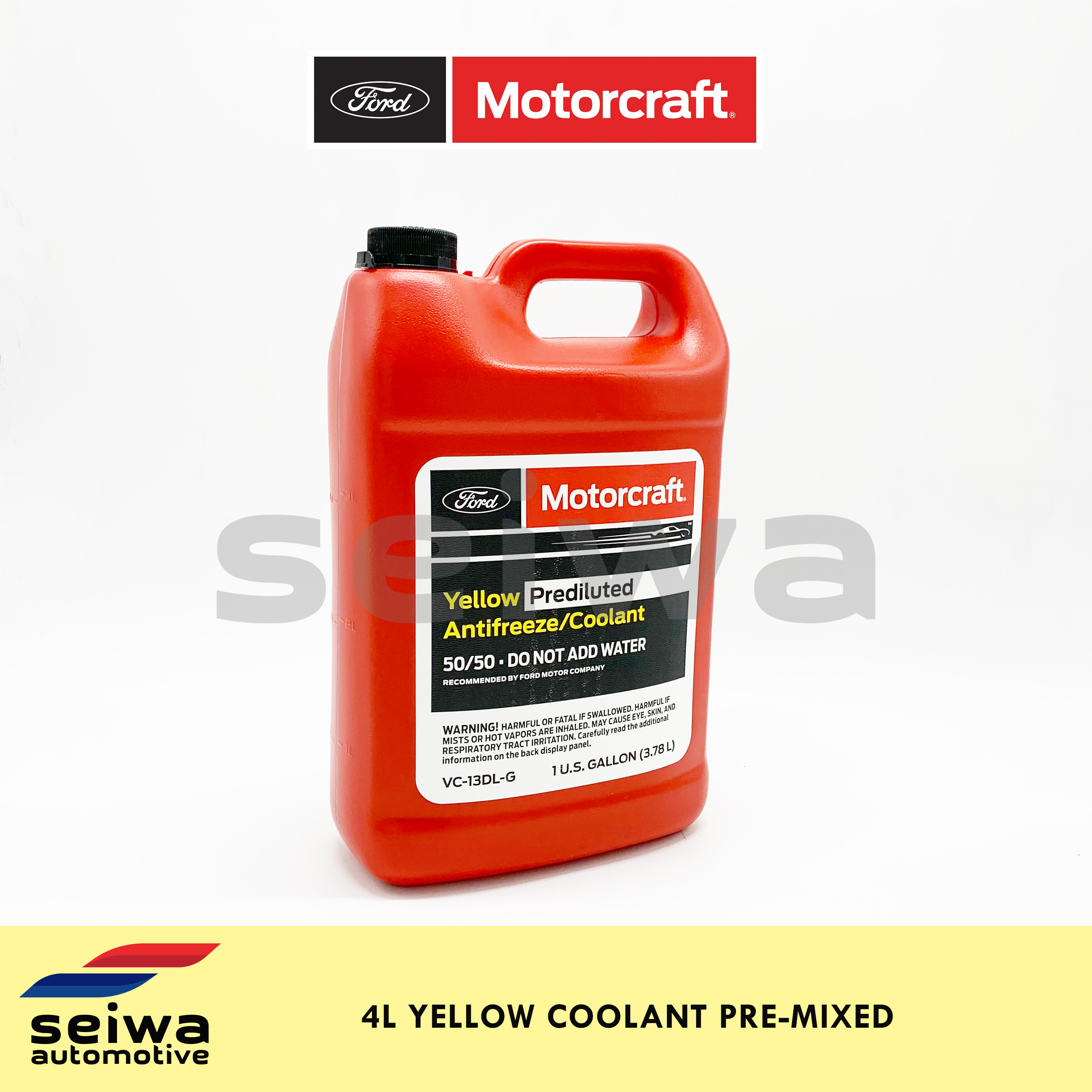 [Yellow] Ford 4L Anti-Freeze Coolant - Genuine Motorcraft Auto Parts ...